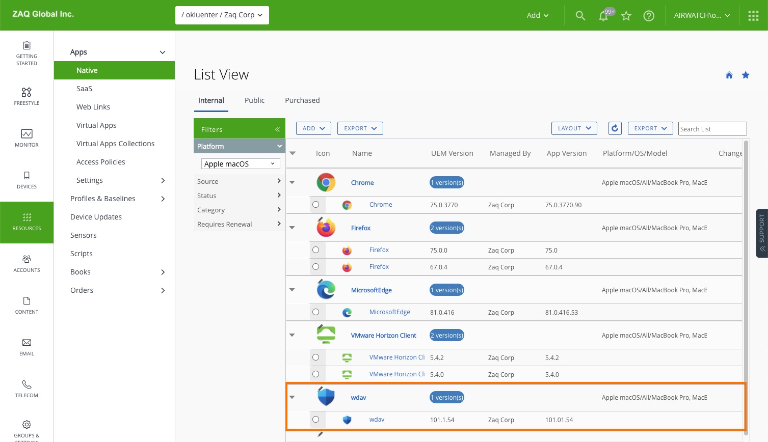 How to deploy Microsoft ATP for macOS with Workspace ONE UEM