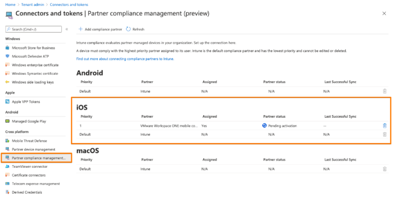 Azure AD Conditional Access device compliance with Workspace ONE