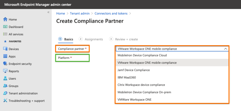 Azure AD Conditional Access device compliance with Workspace ONE