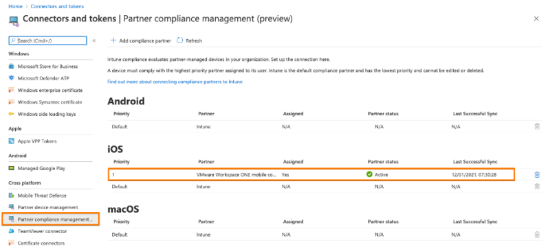 Azure AD Conditional Access device compliance with Workspace ONE