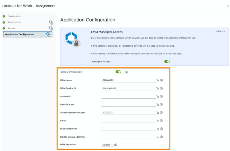 Lookout for Work MTP Integration with Workspace ONE UEM