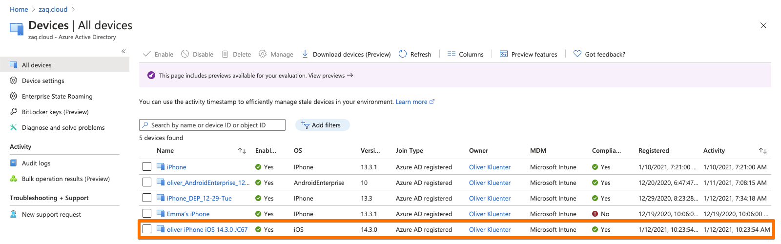Azure AD Conditional Access device compliance with Workspace ONE